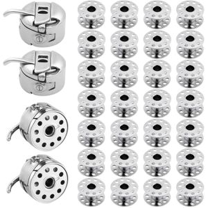 Generic 4Pcs Sewing Machine Bobbin Case Bobbin Holder with 28Pcs Metal ...